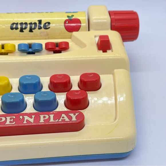 Arco | Toys | Vtg Arco Preschool Carry Around Type N Play Typewriter ...
